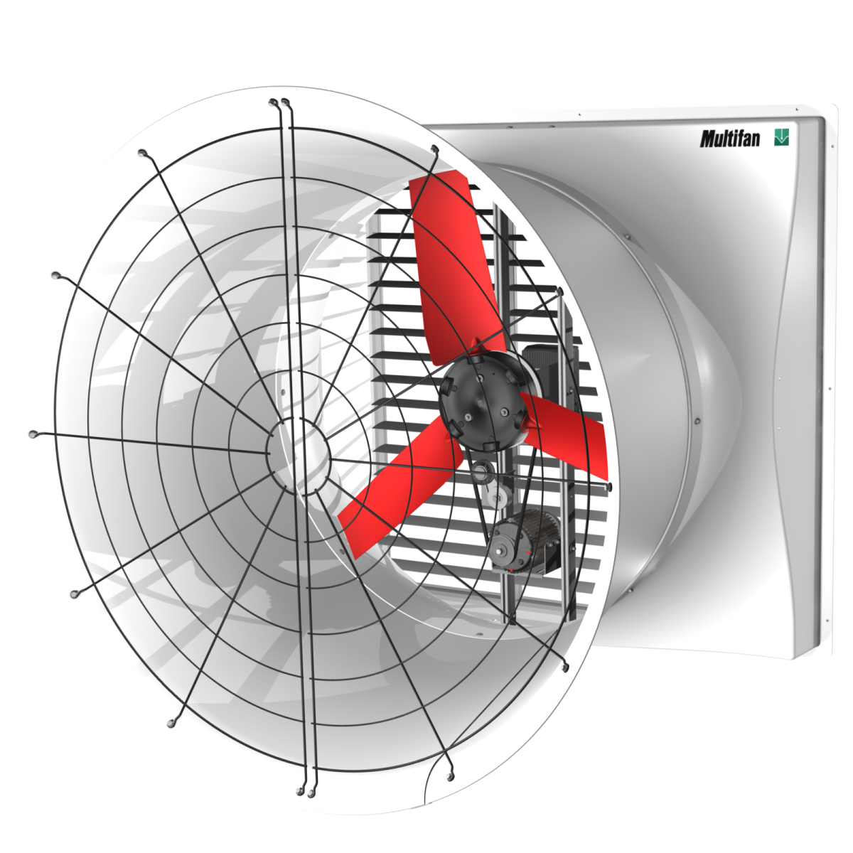 Multifan 54" Fiberglass Cone Fan V-Plus - Agrifan, Multifan, JD Exhaust ...
